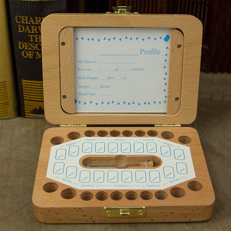 Wooden Children Tooth Collect Box Child Organizer ... – Grandado