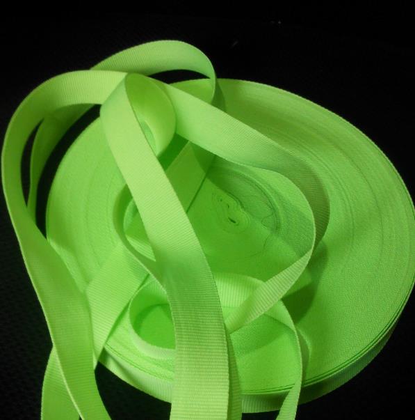 Fluorescent safety warning webbing 5cm green polye... – Grandado
