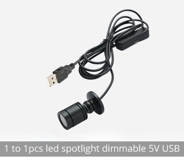 Dimmable USB 5V 1W LED Spot light Mini Lamp long c... – Vicedeal