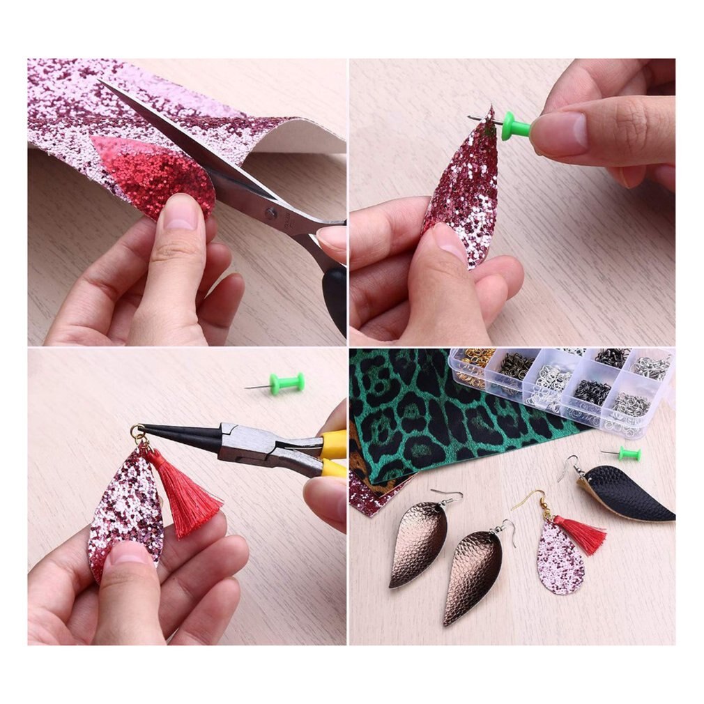 Oorbellen Maken Kit Kunstleer Cut Mallen Tang Diy ... – Grandado