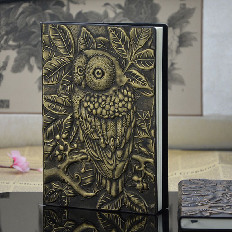 3D Carving Owl Notebook Journal Notepad Travel Dia... – Grandado