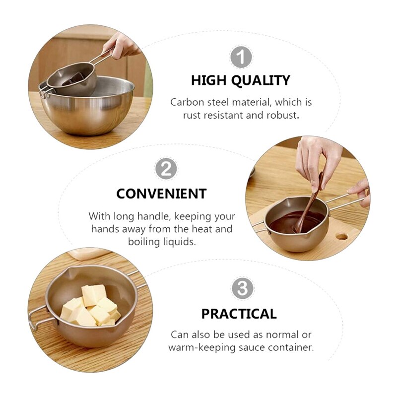 Chocolade Melting Pot Carbon Staal Dubbele Boiler ... – Grandado