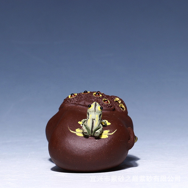 Yixing Authentic Purple Clay Lian Peng Frog Tea Pe... – Grandado