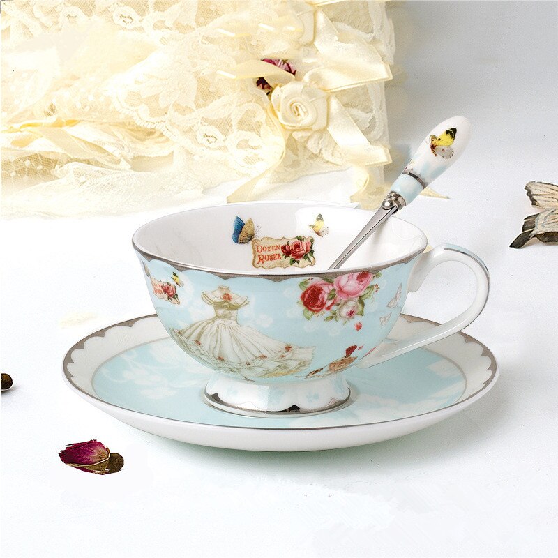 Romantic Europe Coffee Cup Saucer Set Ceramic Cup ... – Grandado