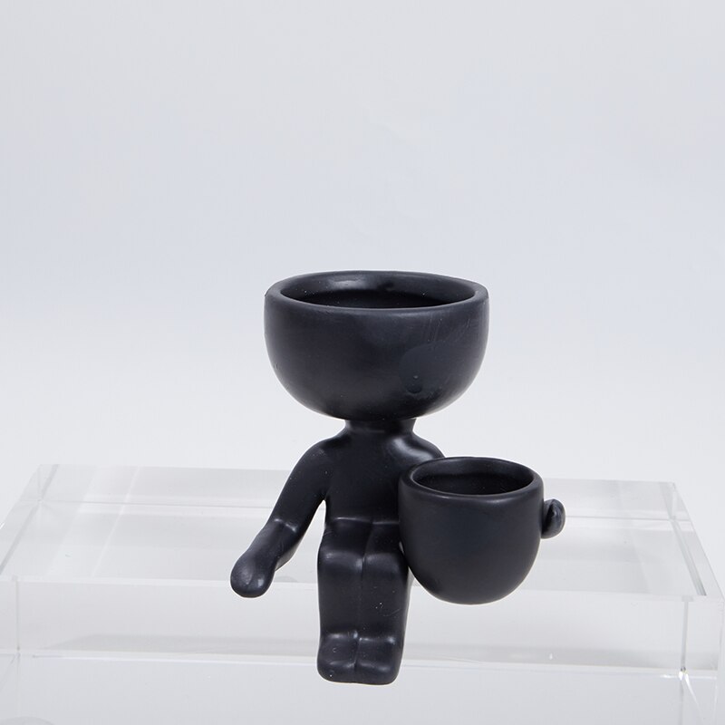 Human-imitating Ceramic Plant Flowerpot Crafts Fle... – Vicedeal