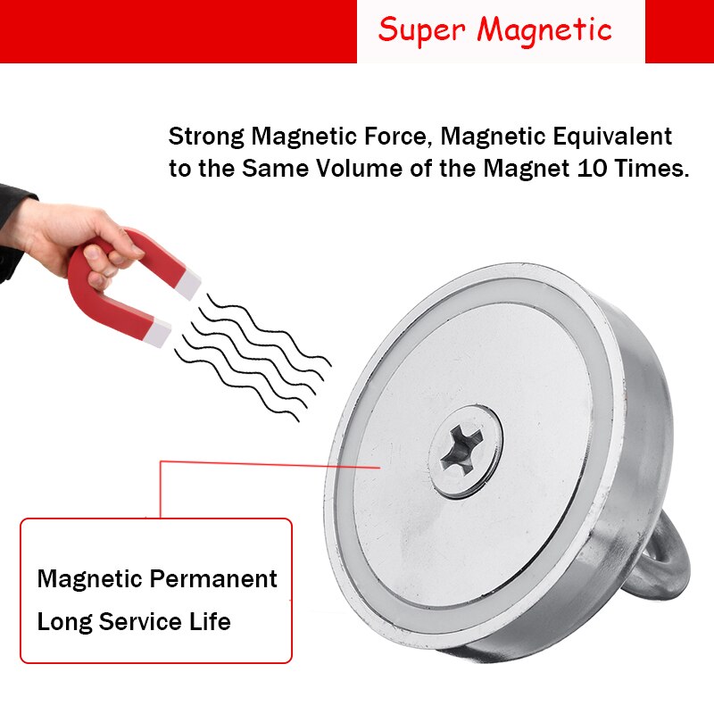 Max 700KG Magnet Pot Fishing Magnet Deep Sea Salva... – Vicedeal