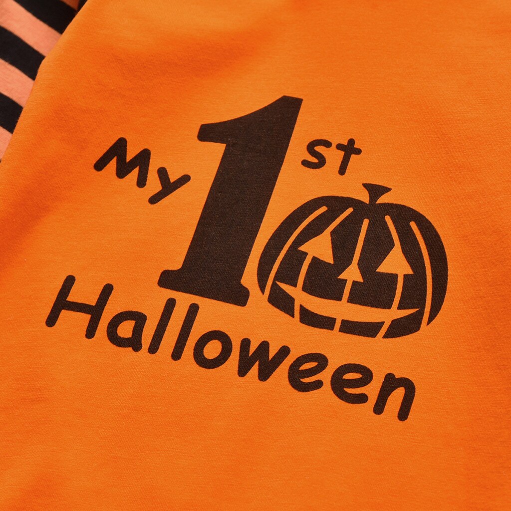 Baby Girls Boys Halloween Pumpkin Clothes Infant R... – Grandado