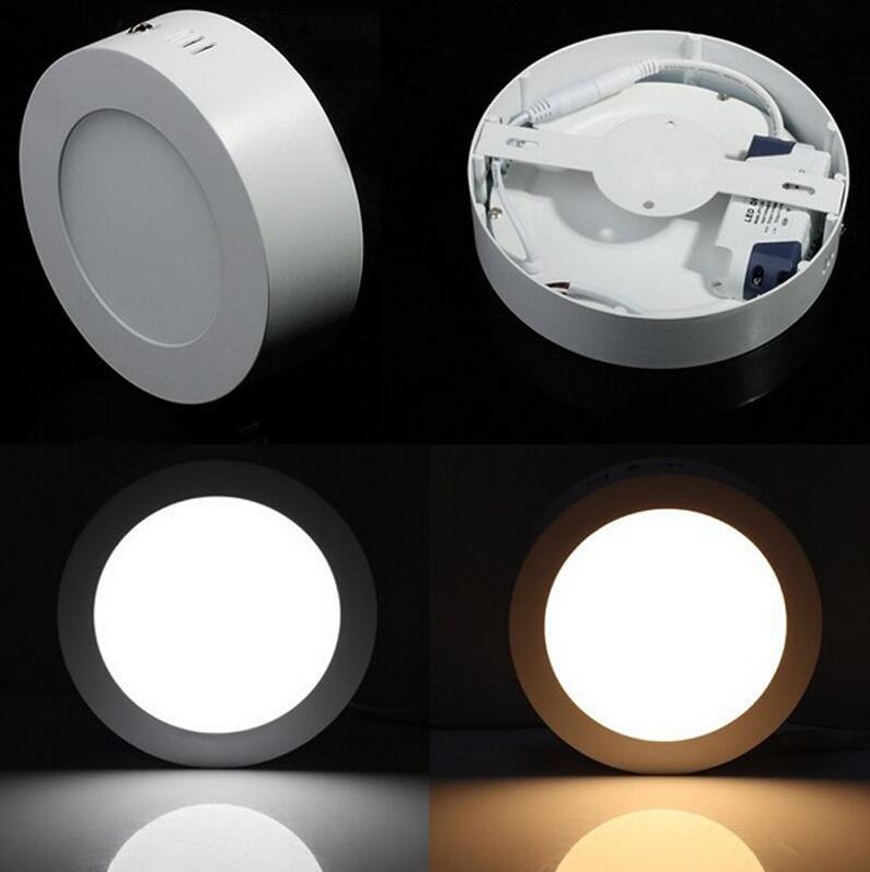 6 W Ronde/Vierkante Opbouw LED plafondlamp paneel ... – Vicedeal