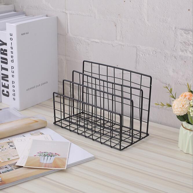 Metal Magazine Book Shelf Document Book Holder Des... – Grandado