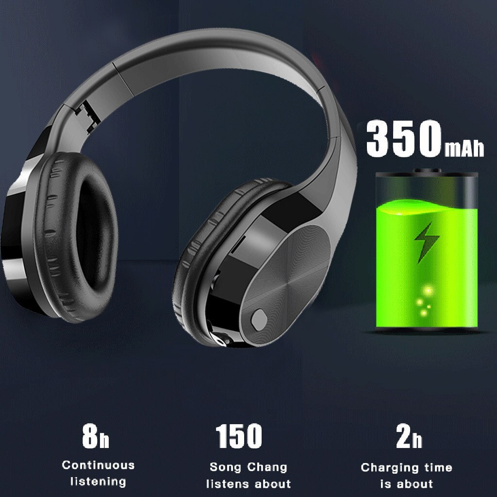 Headphones Bluetooth headsets Stereo wireless head... – Grandado