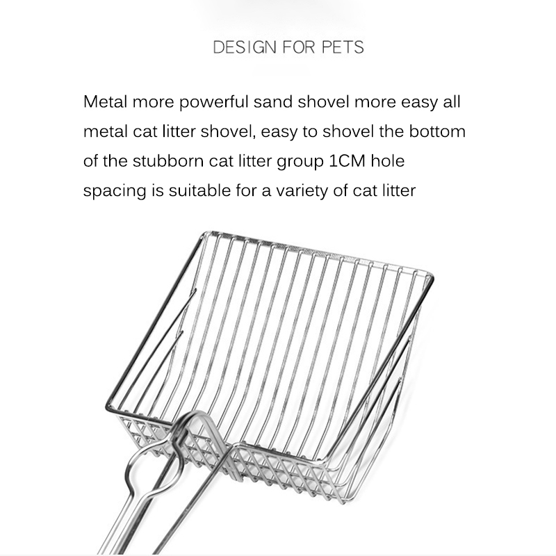 Metal Scoop Cat Litter Hollow Scooper Cat Feces Sh... – Grandado