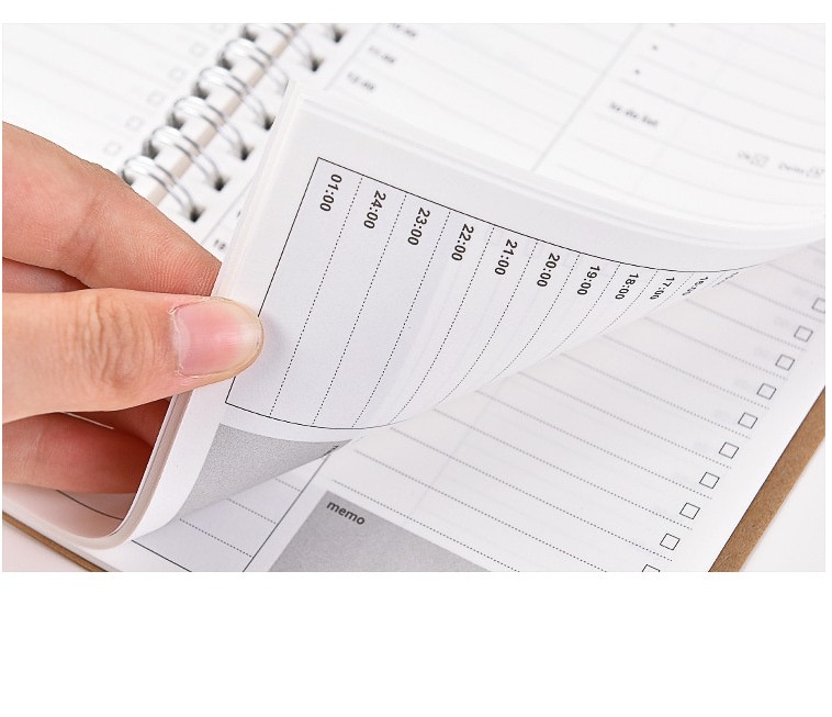 A5 Kraft Paper Spiral Notebook Agendas Diary Weekl... – Grandado