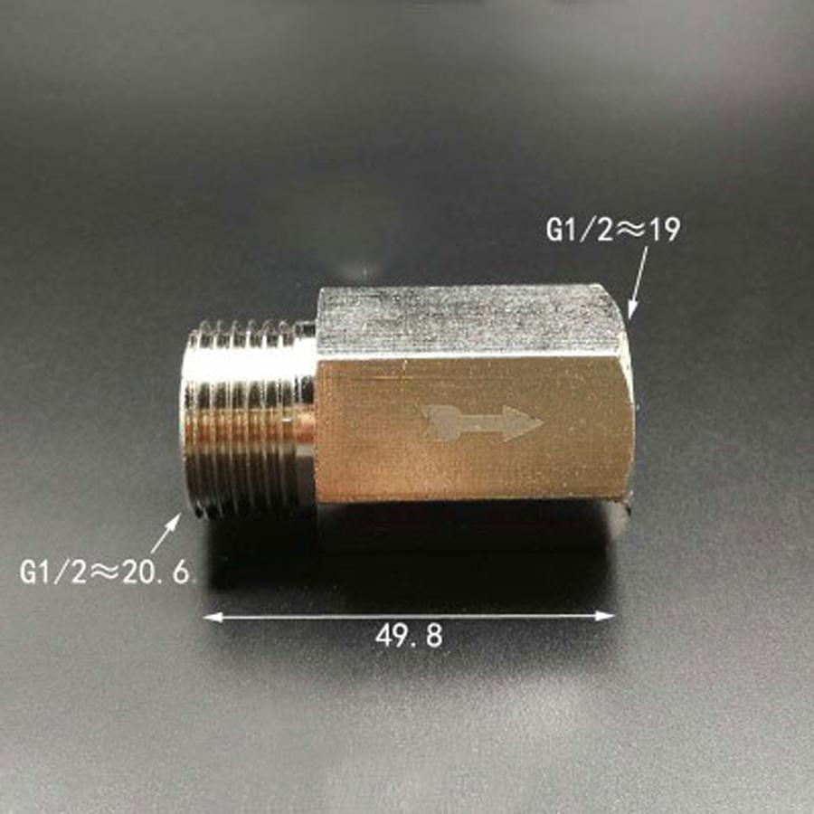 DN15 1/2" BSP Female to Male Nickel Plated Brass C... – Grandado