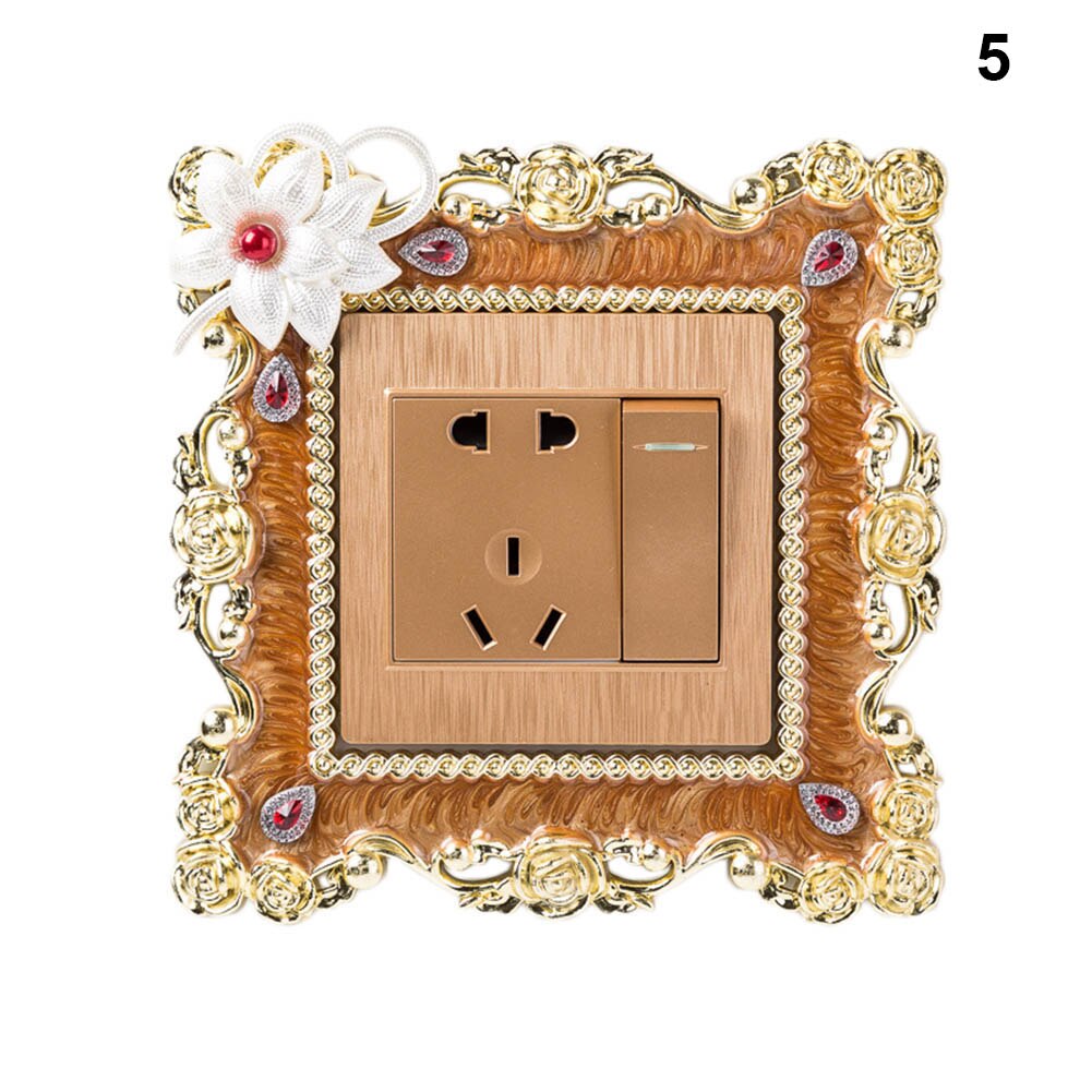 Exquisite Switch Stickers Surround Socket Cute Flo... – Grandado