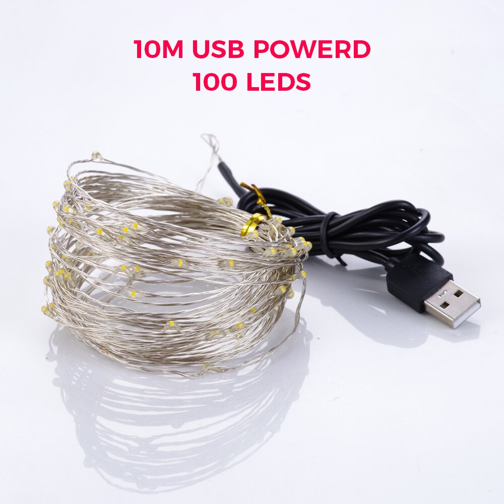 Led Fairy Lights USB Silver Wire Led String Lights... – Vicedeal