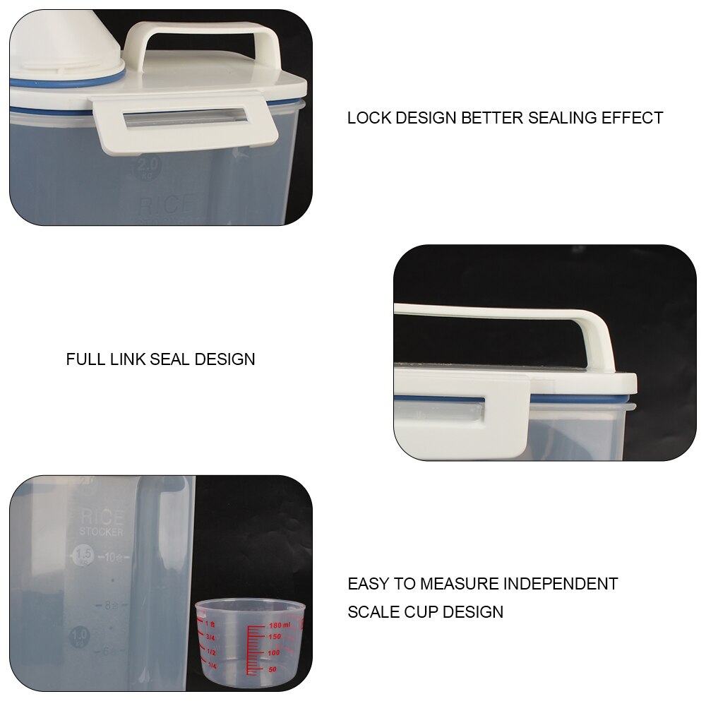 Box Storage Tank Airtight Cat Food Storage Grain B... – Grandado