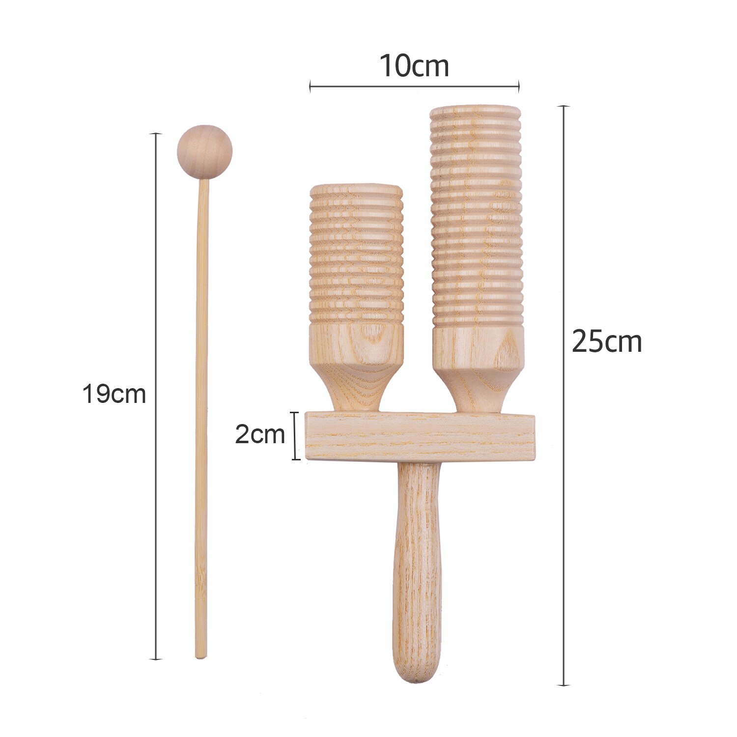 Percussion Wood Block 3 Tone Wooden Percussion Mus... – Grandado