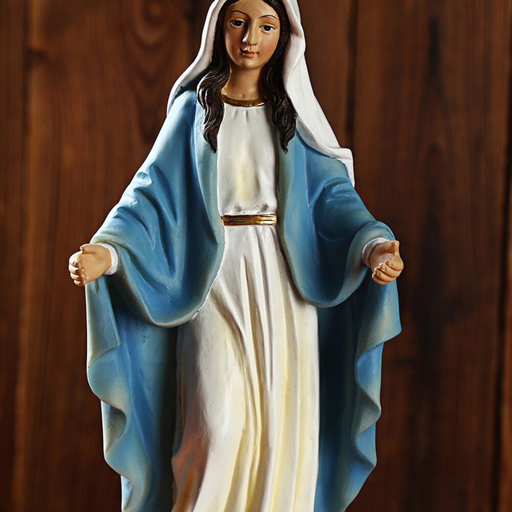 Resin Colored Statue Catholic Religious Living Roo... – Grandado