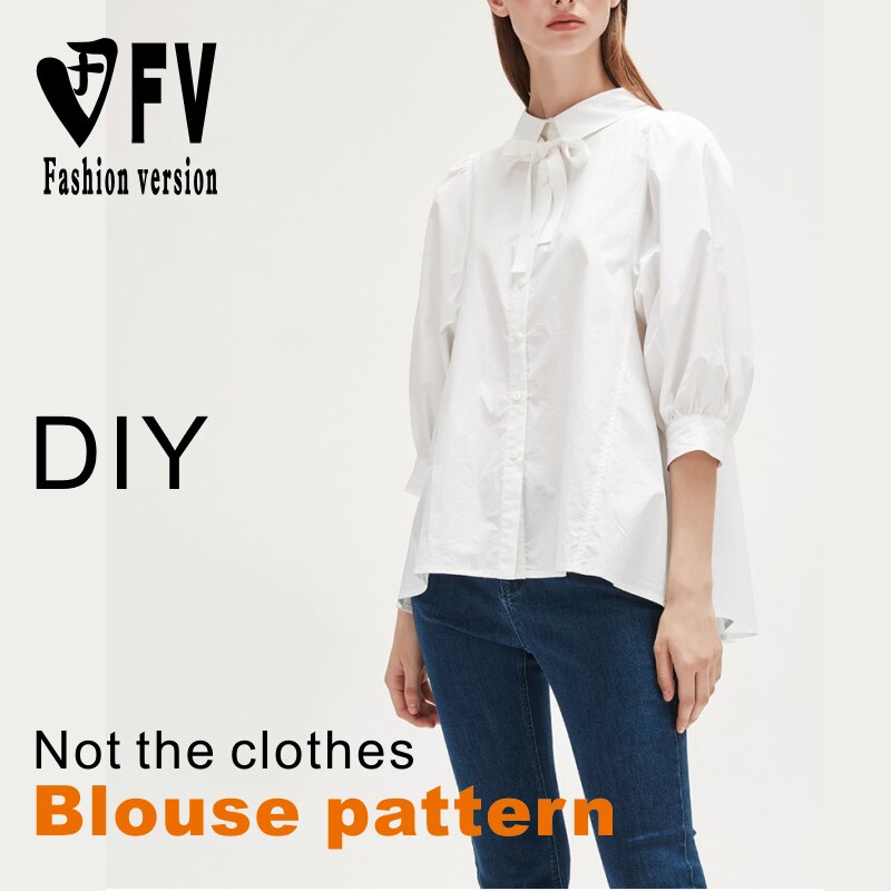 Blusa con manga de linterna para mujer, blusa con ... – Grandado