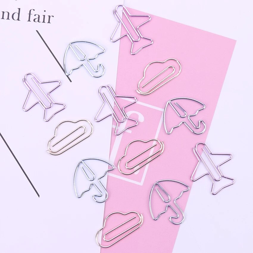 12PCS Cartoon Shape Paper Clips Notes DIY Bookmark... – Grandado