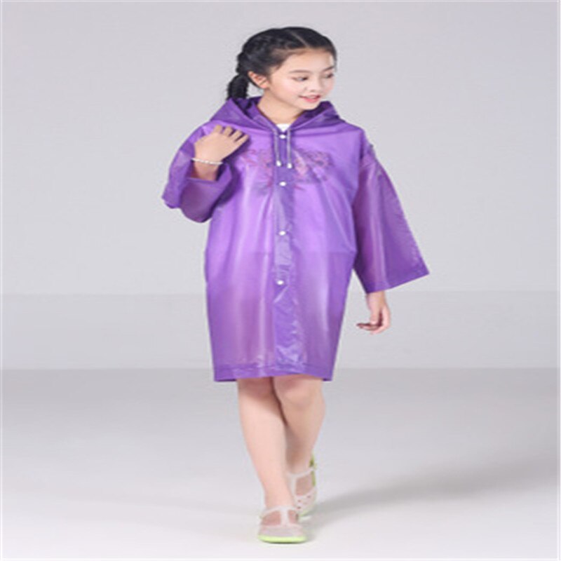 Solid Waterproof Kids Raincoat For Children Rain C... – Grandado