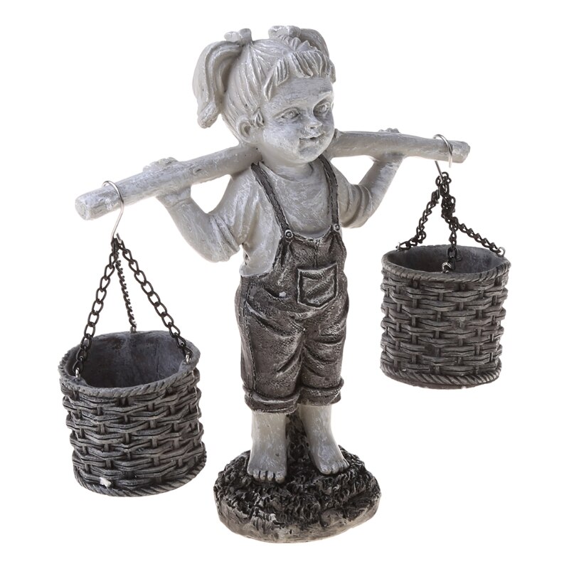 Flowers for Felicity Little Girl Garden Statue Two... – Vicedeal