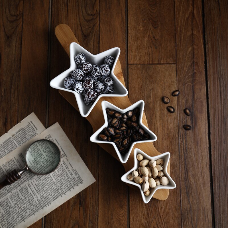 Nordic ceramic fruit platter Snack candy dried fru... – Vicedeal