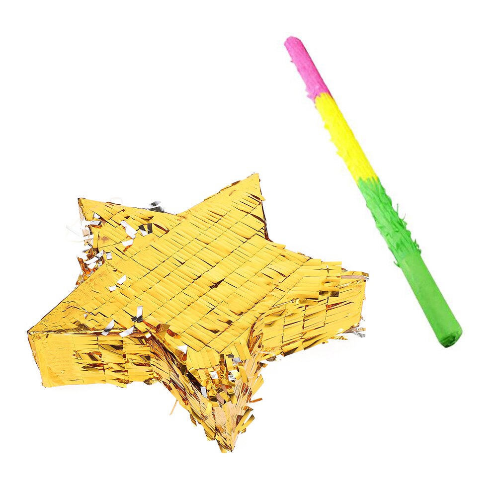 Fiesta Golden Star Shaped Pinata Traditional Mexic... – Vicedeal