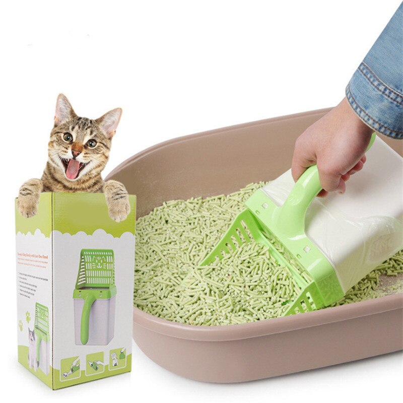 Cat Litter Shovel with Bucket Integrated Pet Clean... – Vicedeal