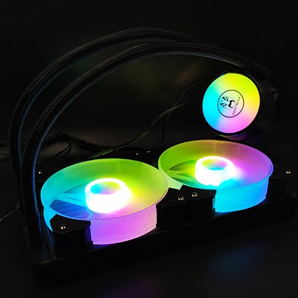 Coolmoon 240Mm Rgb Led Fan 4 Pin Pwm Cpu Waterkoel... – Vicedeal