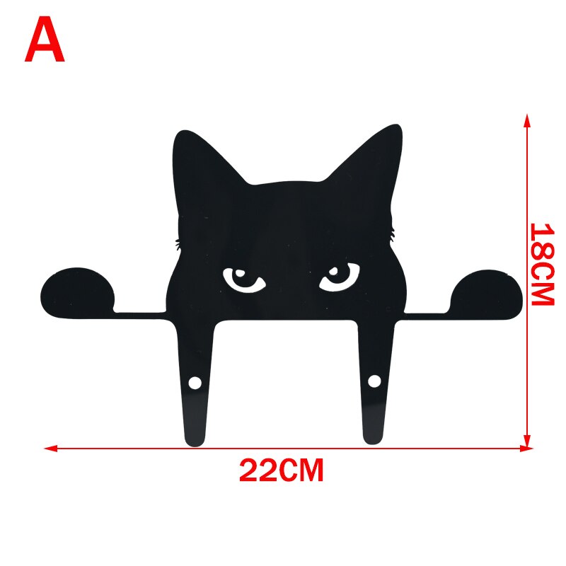 Animals Cat Fence Peeker Post Hangers Sculpture Ga... – Grandado