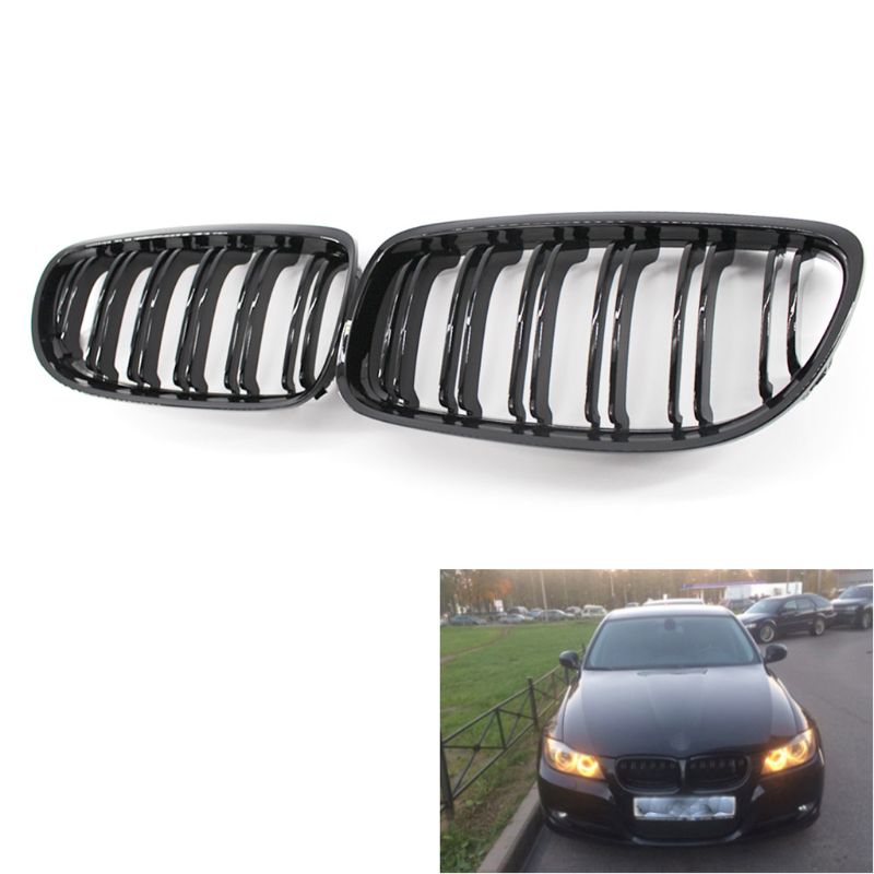 2PCS Car Front Grille Gloss Black Inlet Grill for ... – Vicedeal