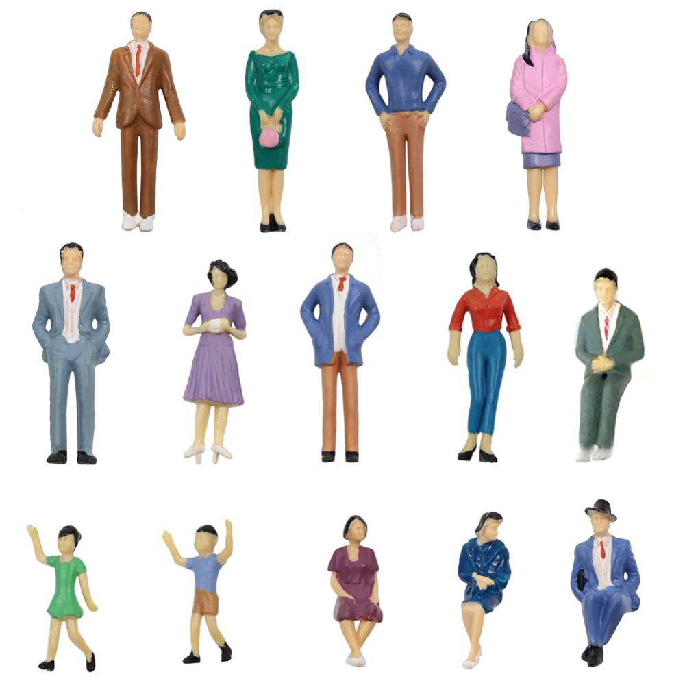 50 Pcs Modeltreinen 1:30 Geschilderde Figuren Zitt... – Vicedeal