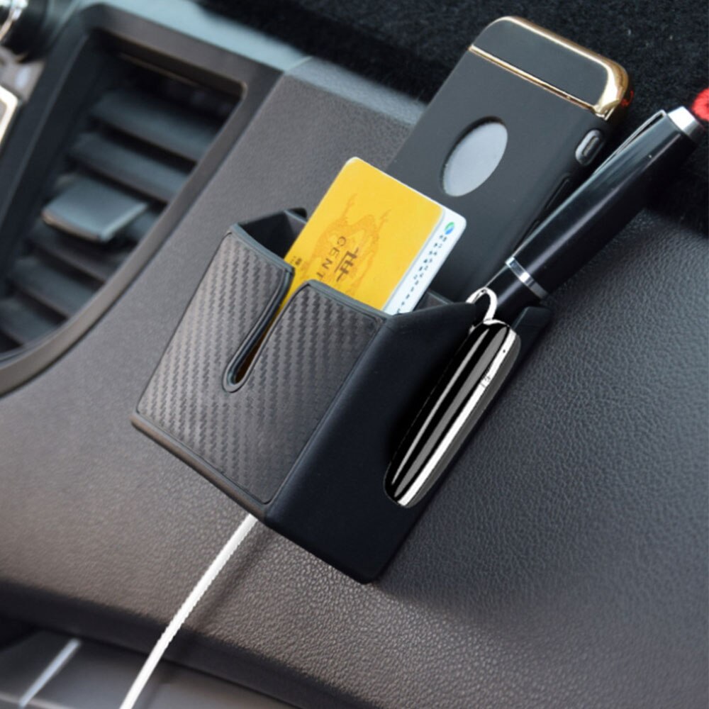 Carbon Fiber Pattern Car Dashboard Storage Box Car... – Vicedeal