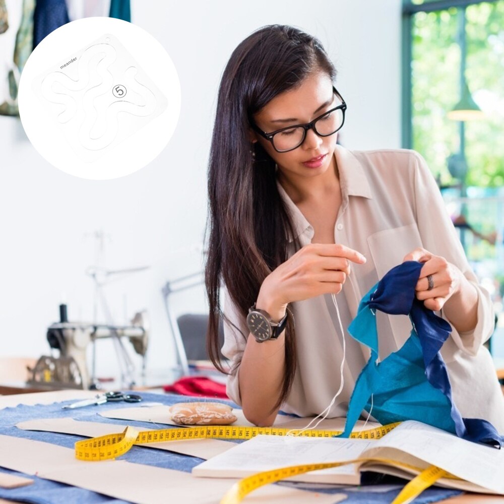 1pc Quilting Templates Meander Ruler Template Mach... – Grandado