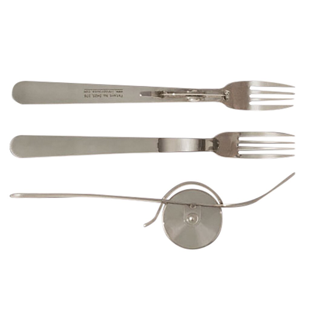 Fork With Pizza Cutter Pizza Roller Fork Combo Eas... – Grandado