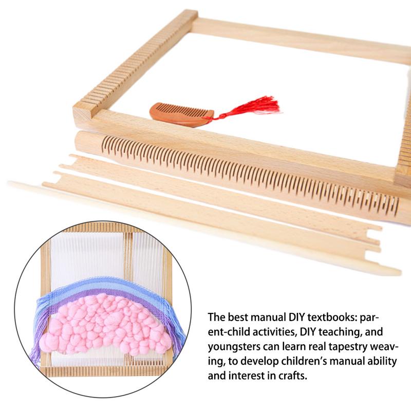 Kit de telar para tejer, telares de olmo de madera... – Grandado