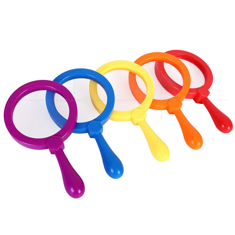 Colorful 5X Handheld Magnifying Glass Plastic Chil... – Grandado