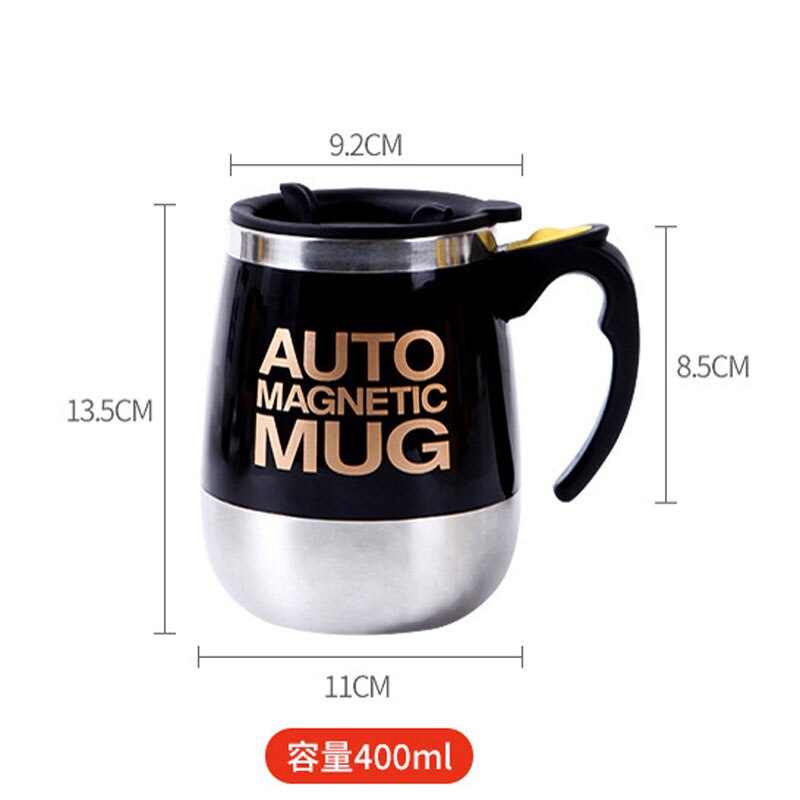 400ml Auto Magnetic Mug Stainless Steel Self Stirr... – Vicedeal
