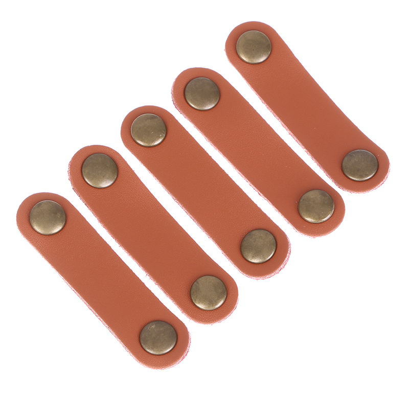 5pcs Leather Cable Holder Organizer Winder Earphon... – Grandado