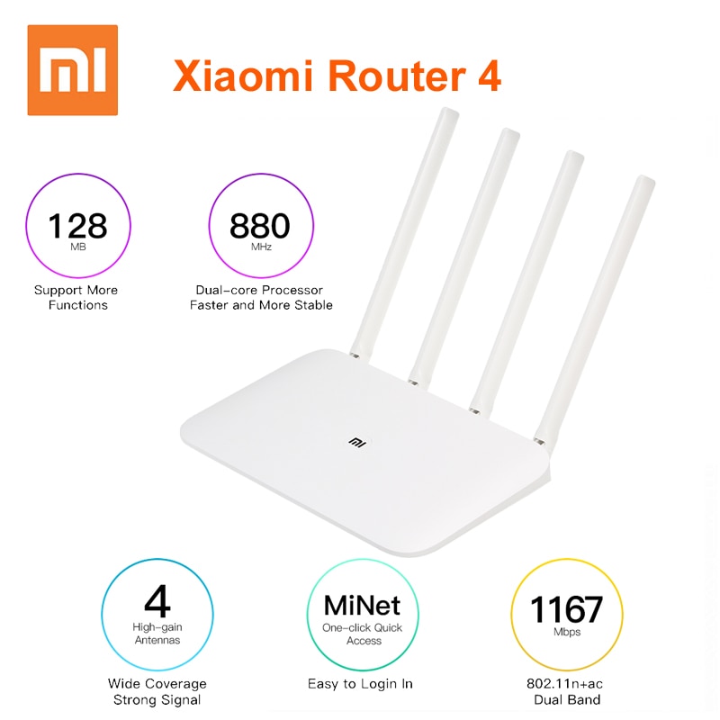 Xiao mi mi WIFI Router 4 WiFi Repeater 1167Mbps Du... – Vicedeal
