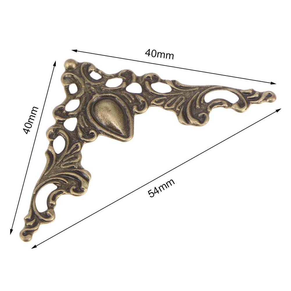 4PCS Antique wrap angle edging wooden box four cor... – Grandado