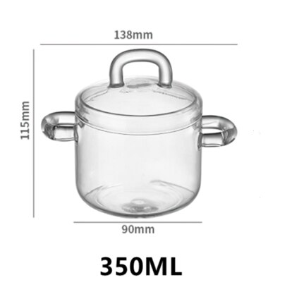 Transparent Glass Stew Pot Thicken Soup Cup Soup B... – Grandado