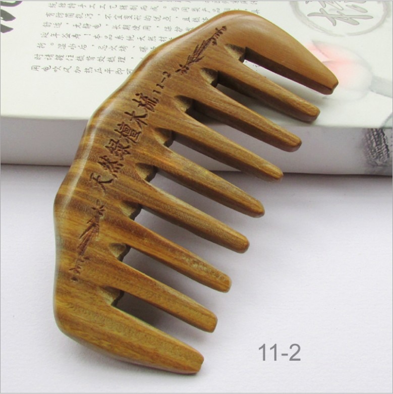 Pocket Hair Combs Healthy Care Natural Green Sanda... – Grandado
