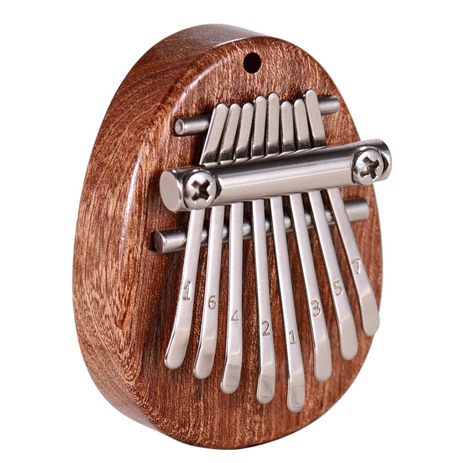 Mini Piano de pulgar Kalimba de madera maciza, ins... – Grandado