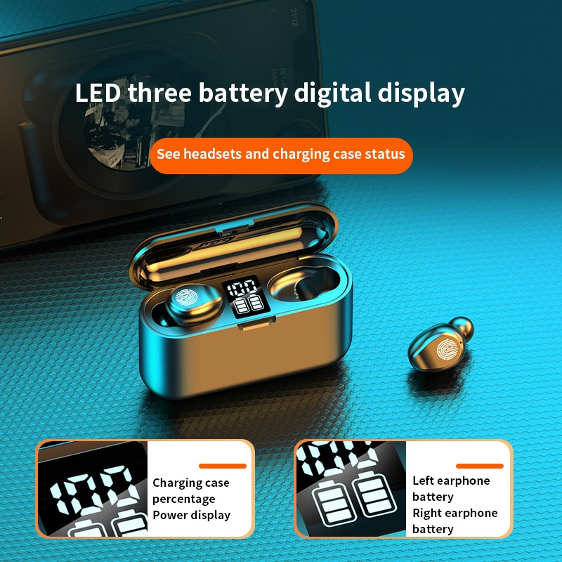 Tws Bluetooth Draadloze Koptelefoon 2000 Mah Sport... – Vicedeal