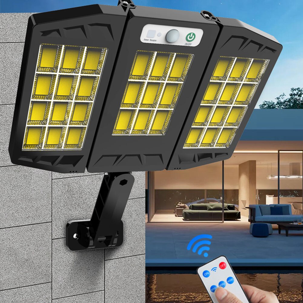 264/384 LED 3 COB Solar Street Lights Outdoor 3 He... – Grandado