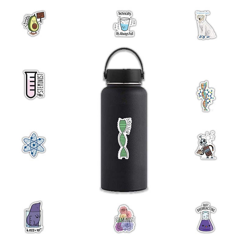 50PCS Science Physics Chemistry Lab Stickers For L... – Grandado