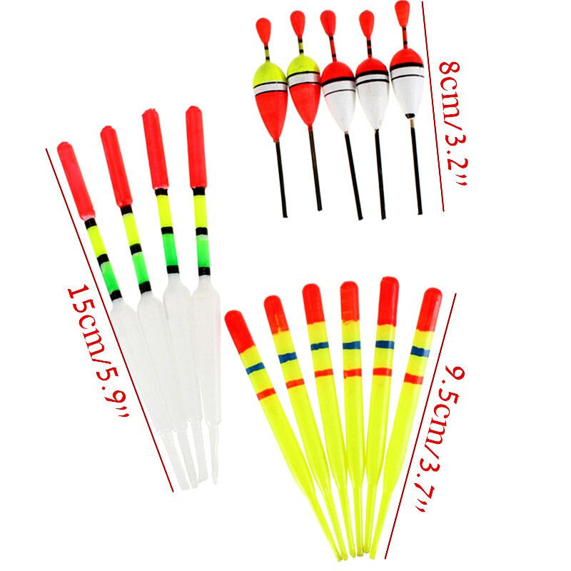 10 Pcs/15 pc Visdobbers Set Boei Bobber Vissen Lic... – Grandado