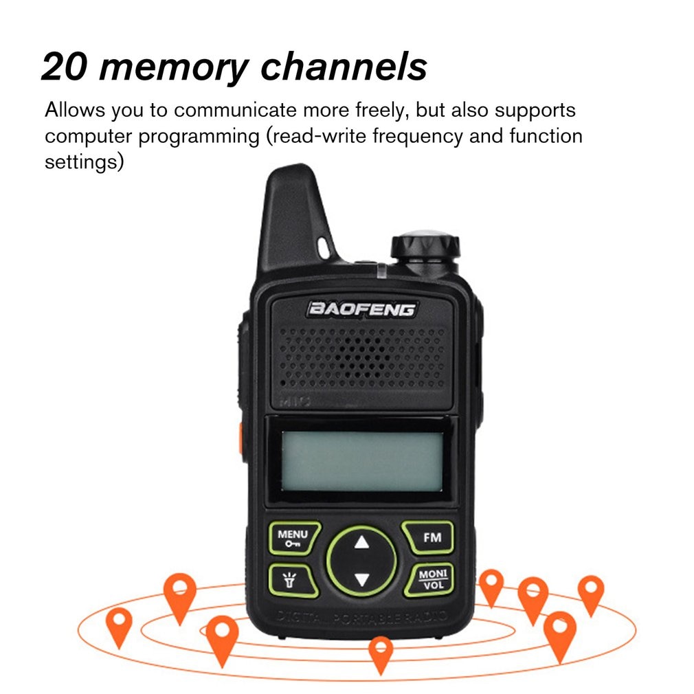 BAOFENG T1 MINI Two Way Radio BF-T1 Walkie Talkie ... – Grandado